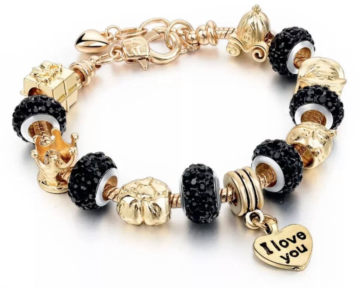 Pandora Inspired Bracelet with Fulll Beaded And Charms – Silsan Decor