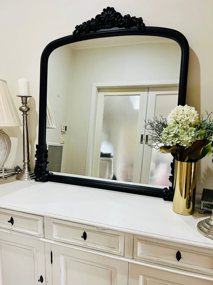 French Baroque Black Mirror - SML – Silsan Decor