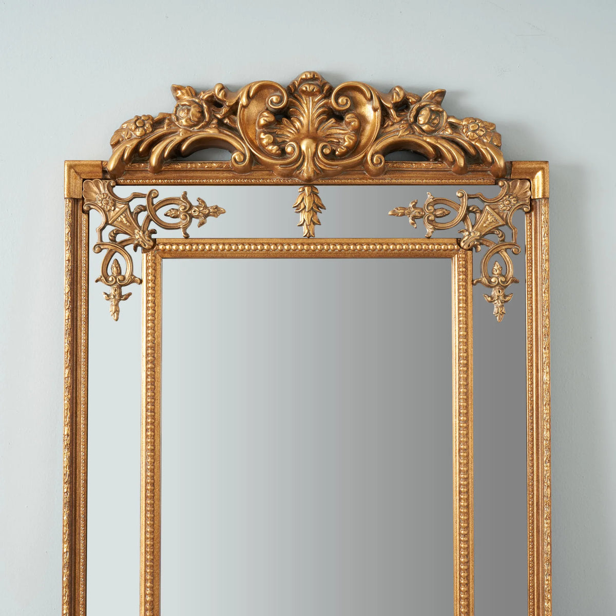 French Royal Gold Traditional Antique Full Length Mirror – Silsan Decor