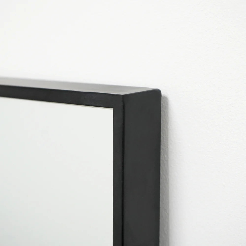 Extra Large Rectangular Full Length Black Metal Mirror 100x200 cm ...