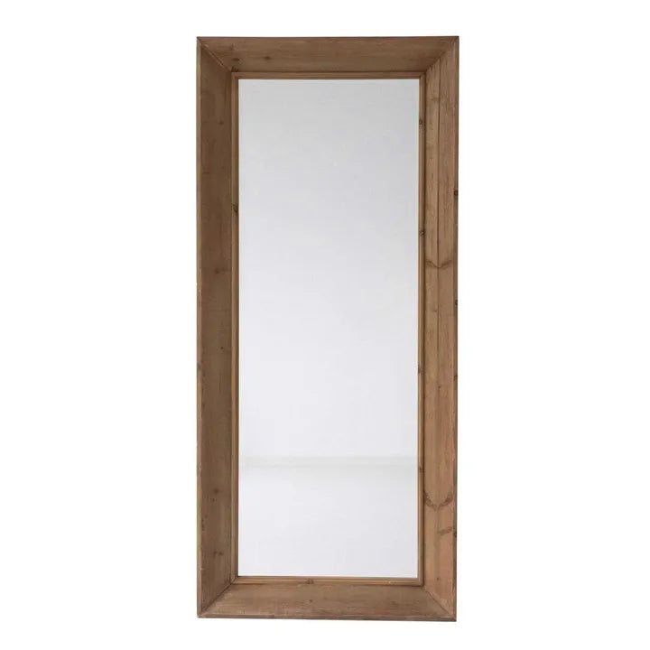 Rustic Timber Full Length Wood Mirror – Silsan Decor