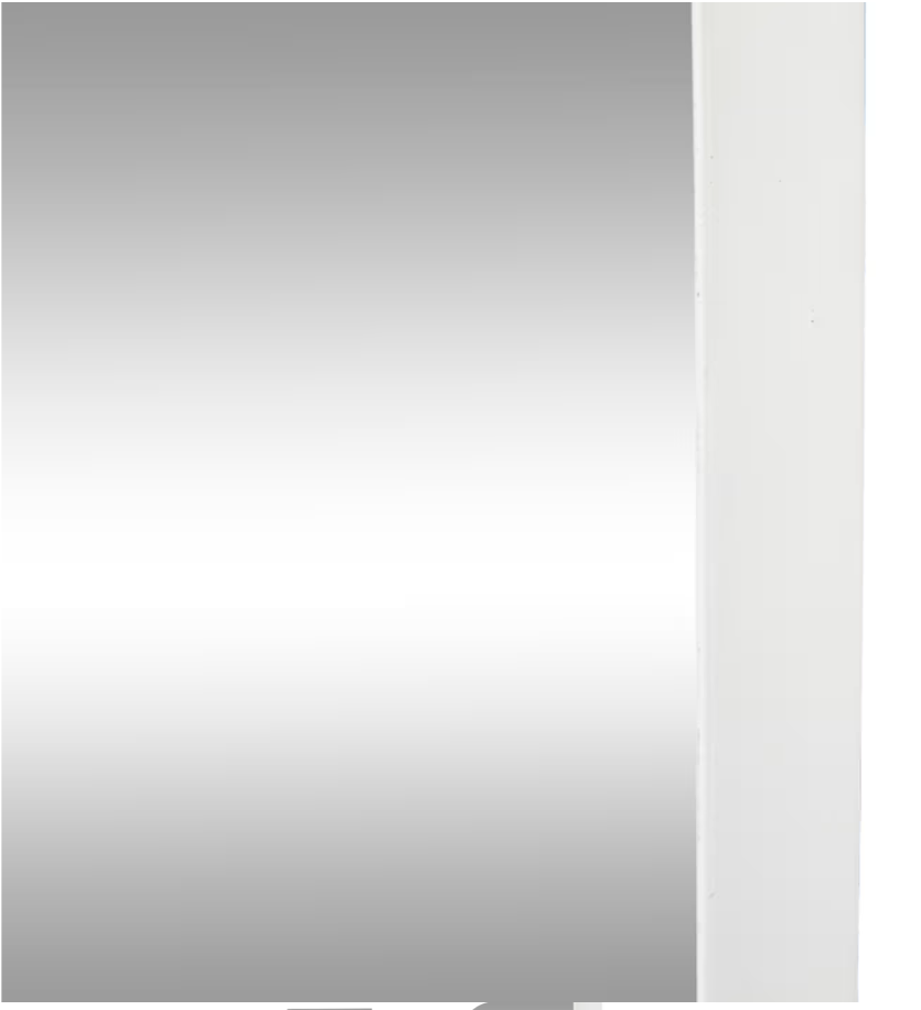 Extra Large Rectangular Full Length White Metal Mirror 100x200 cm ...