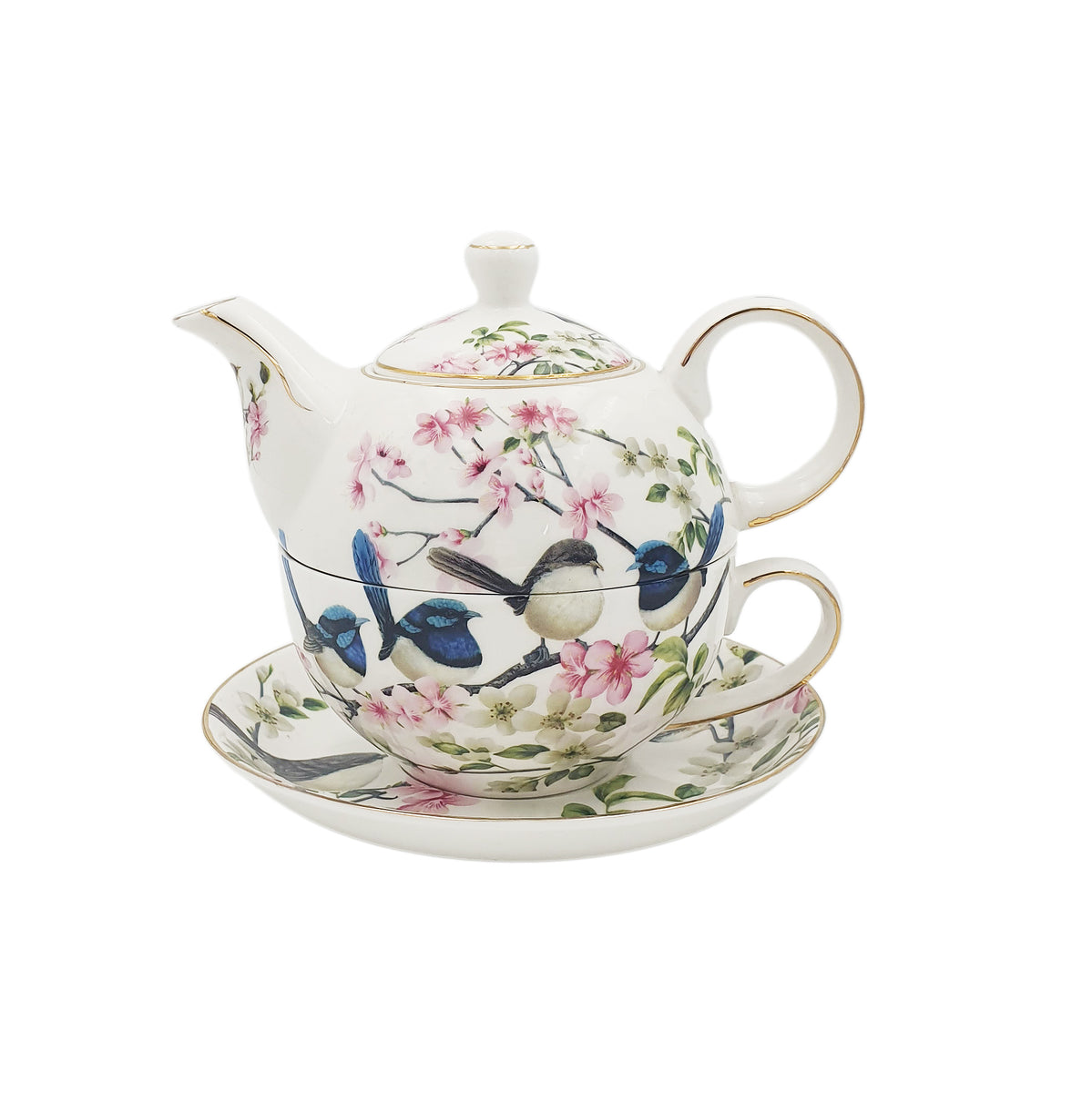 TNK Blue Bird Tea set Pot and Cup – Silsan Decor