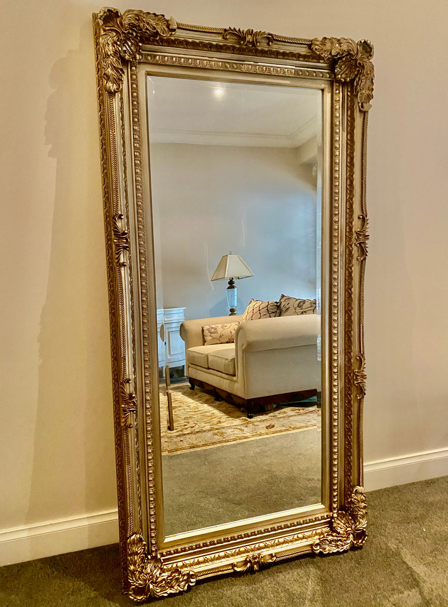 French Luxury Full Length Mirror Champagne 100x180 cm - Lux – Silsan Decor