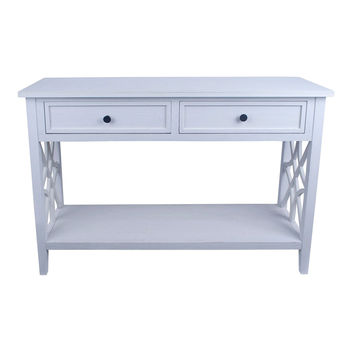 Hamptons White Console Table - WH – Silsan Decor